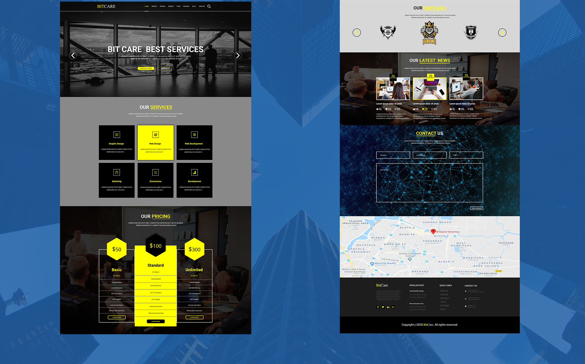 BITCARE - Corporate PSD Template BITCARE - Corporate PSD Template