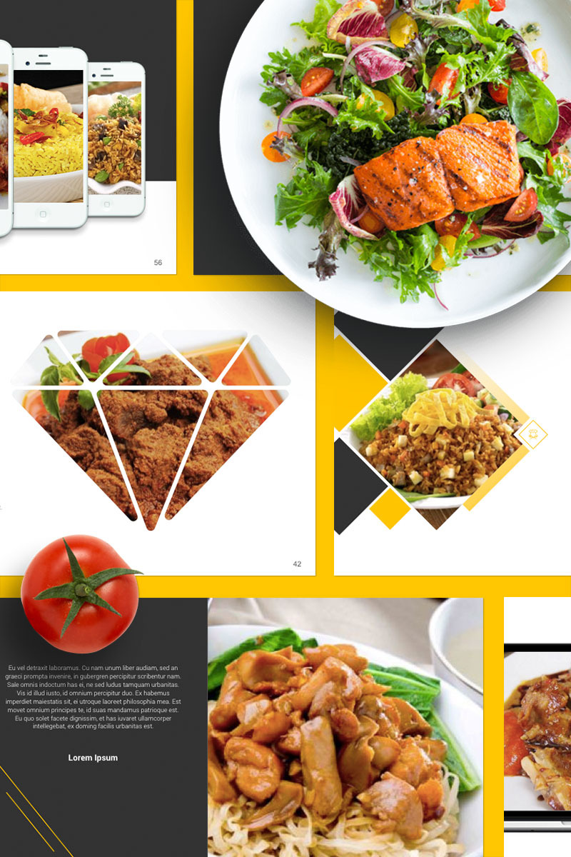 Food Presentation PowerPoint Template 67553