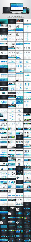 Clean and simple presentation special topic PowerPoint Template #68318
