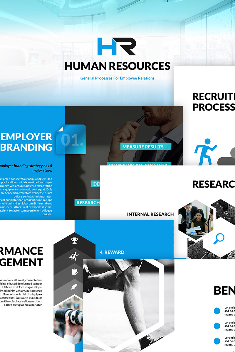 HR Process PowerPoint Template 64735