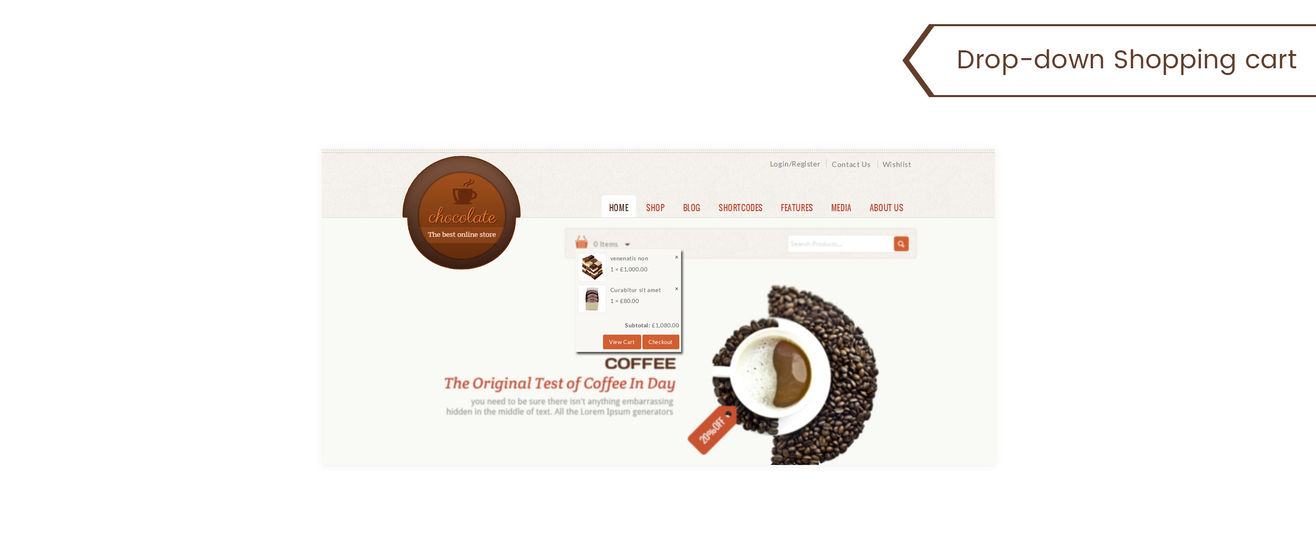 Chocolate - Cake Store WooCommerce Theme #68498