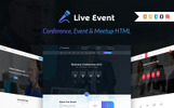 Live Event - Conference, Event & Meetup Landing Page Template #64668
