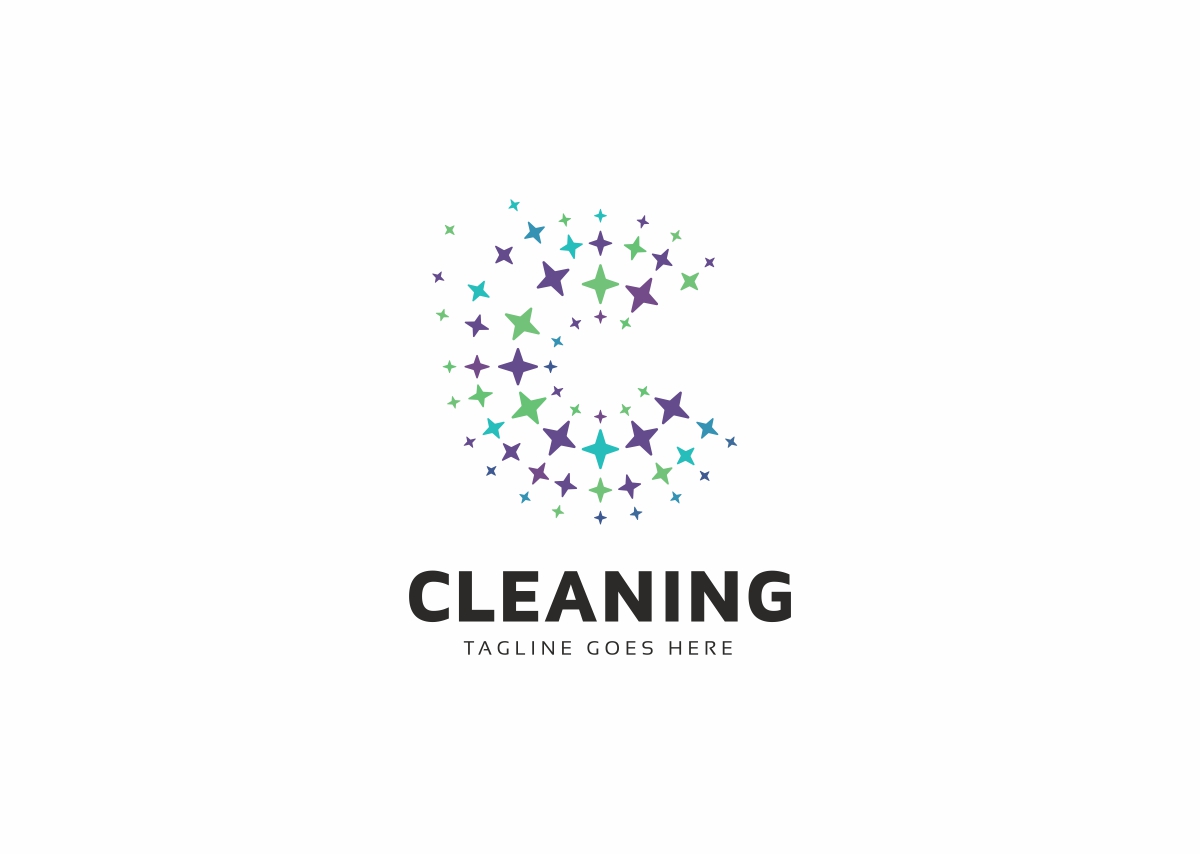 Cleaning C Letter Logo Template #69661